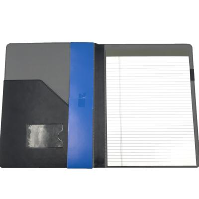 China A4 Multifunctional PU Leather Business Notepad Folder 60 Pages with Writing Board for sale