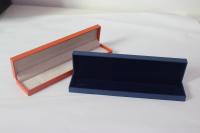 China Custom Luxury Velvet Leather Jewelry Gift Box with SGS Certification CMYK Printing for sale