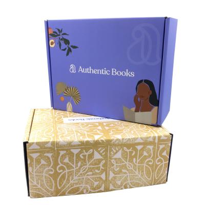China Custom Corrugated Cardboard Gift Box 350g CMYK Mailing Box for Clothing Shoe Packaging for sale