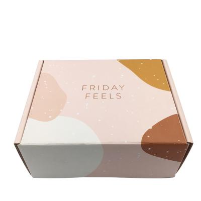 China Custom Pink Cardboard Gift Boxes CMYK ODM Small Shipping Recycled Box 1000pcs MOQ for sale