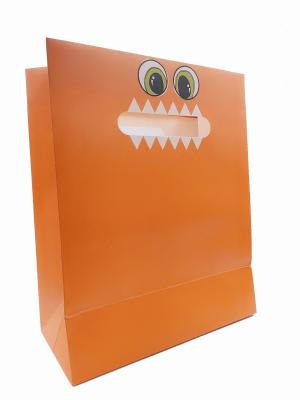 China Custom Printed Shopping Paper Bag 300gsm Ivory Board with Logo CMYK Printing for sale