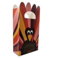China Custom CMYK Printed Pantone Die Cut Handle Gift Carrier Bags 30x40cm Kraft Paper for sale
