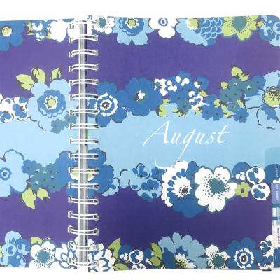 China Custom PU Leather Budget Planner Organizer 120GSM Paper Daily Binder Notebook for sale