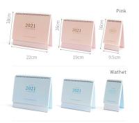 China Custom Weekly Cardboard Desk Calendar 14 Sheets 230gsm CMYK Printing 23.5x16.5cm for sale