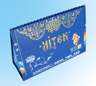 China Custom CMYK Desk Calendar 24x18cm Promotional New Year Calendar SGS Certified for sale