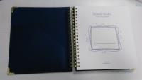 China Custom Gold Foil Hardback Planner Book 76x140mm 100GSM Paper Gold Wire Binding for sale