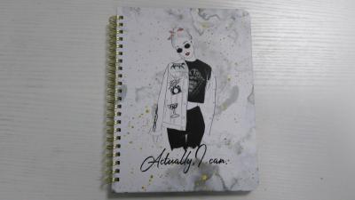 China Custom Hardcover Spiral Notebook 120GSM Graph Paper A5 Matte Lamination OEM for sale