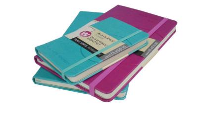 China 110GSM A4 Leather Organizer Planner Book 202x240mm SGS Certified Diary Notebook with Elastic Band for sale