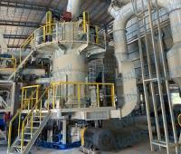 China Calcium Carbonate Ultrafine Vertical Roller Mill 50mm Feed Size PLC Control for sale