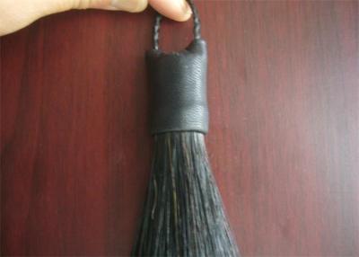 China 1 LB Orginal Black Color Tail Hair Extension 90CM  With One Loop For Horse Show for sale