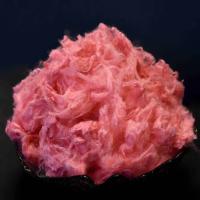 China Pink Biodegradable Natural Fibres Cotton Pulp Short Staple Fiber for sale