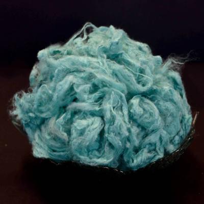 China Blue Color Viscose Staple Fiber Length 38mm Virgin Fiber Wood Pulp for sale