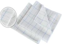 China Microfiber Waffle Cloth White Color Dope-dyed for Kitchen Cleaning for sale