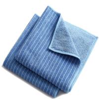 China 260gsm Microfiber Cleaning Cloth Blue Color Microfiber Scrubbing Cloth for sale