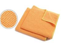 China Superpol Structure Microfiber Cleaning Cloth Orange Kitchen Cleaner Cloth for sale