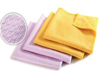 China Microfiber Scrubbing Cloth Yellow Pink For Universal Cleaning for sale