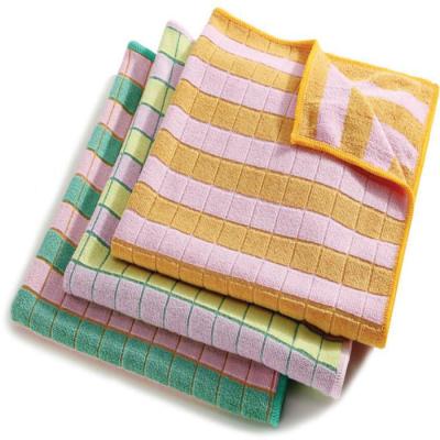 China Dope Dyed Microfiber Duster Cloth Suede Microfiber Cloth For Wet Cleaning for sale