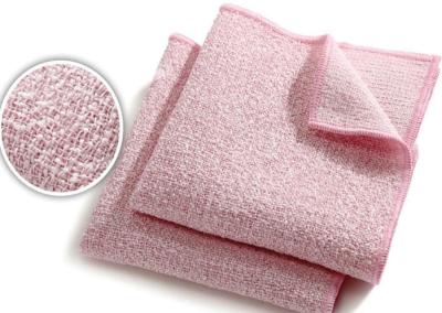China 300gsm Microfiber Window Cloth Pink Microfiber Towels For Bathroom Cleaning for sale