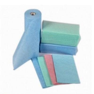 China 25 X 50cm Nonwoven Cleaning Cloth Non Woven Cloth Roll For Household for sale
