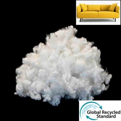 China 7D Hollow Siliconized Polyester Fibre 72mm Spiral Curl OEKO TEX for sale