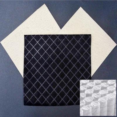 China 160cm Non Woven Polypropylene Fabric Square Pattern For Mattress Pocket Spring for sale