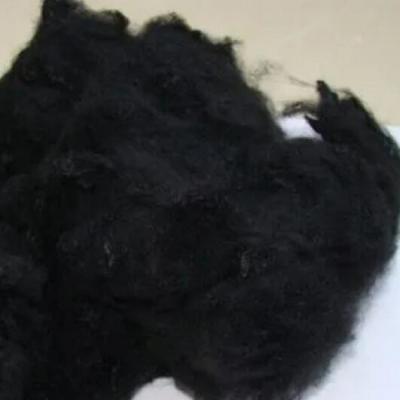 China 15Denier Polypropylene Synthetic Fiber Black Fully For Geotextile for sale