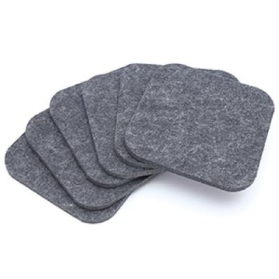 China Grey Polyester Fiber Acoustic Panel Thermal Insulation For Indoor Decoration for sale