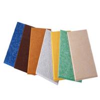 China Yellow Polyester Fiber Acoustic Ventilated Polyester Fiber Panel for sale