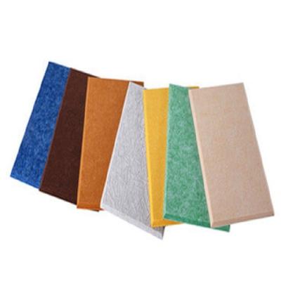 China Yellow Polyester Fiber Acoustic Ventilated Polyester Fiber Panel for sale