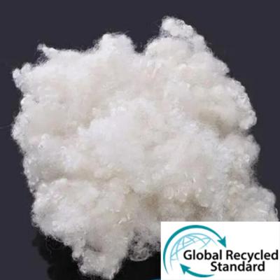 China 0.9D Recycled Polyester Staple Fiber Silicon Microfiber Polyester for sale