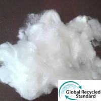 China 64mm Recycled Polyester Staple Fiber 1.5D Non Silicon Fiber for sale