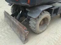 China Slightly Used Doosan Excavator DX60W Mini Wheel Excavator for sale
