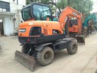 China Slightly Used Doosan Excavator DX60W Mini Wheel Excavator for sale
