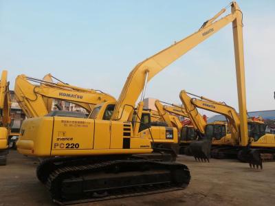 China Second Hand Komatsu PC220 Excavator With 20m Long Boom for sale