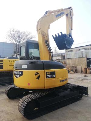 China Surplus Backhoe PC78US Used Komatsu Excavator 6660mm Digging depth for sale