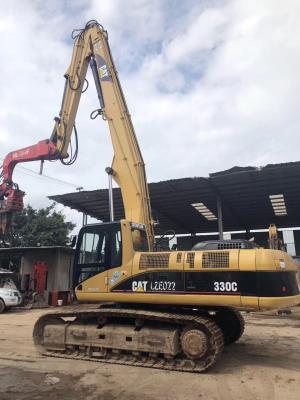 China Second Hand Hydraulic Excavator CAT 330C With Vibropile Hammer for sale
