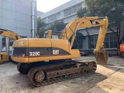 China High Efficiency Used CAT Excavators 320C With 2.4m3 Bucket Capacity And 600mm Track Width for sale
