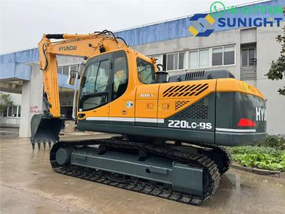 China Second Hand Low Hour Hyundai Crawler R220LC-9S Used Excavator Engine Powerful R220LC R220 220 20 Ton Digger for sale