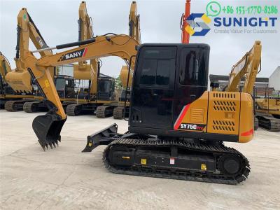 China Efficient Safe Comfortable Convenient SANY Sy75c Crawler Excavator  Used Sy75c for sale
