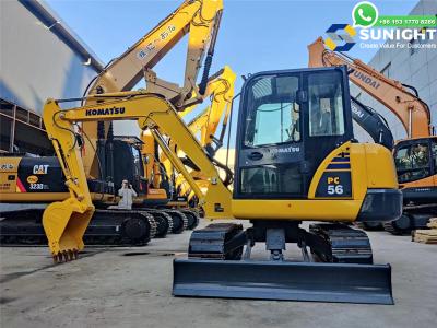 China Komatsu PC56 Good Condition Used Excavator Machine Used JAPAN Komatsu PC56 Crawler Excavator Used Excavators for sale