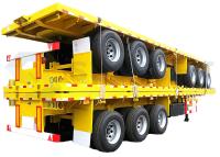 China New Flatbed Semi Trailer For Bulk Carrier, Container Trailer for sale