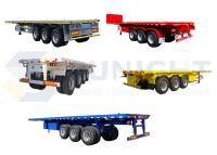 China New Flatbed Semi Trailer For Bulk Carrier, Container Trailer for sale
