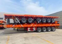 China New Flatbed Semi Trailer For Bulk Carrier, Container Trailer for sale