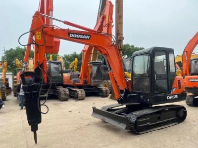 China 5t Used Mini Digger Doosan DH55 DH60 Crawler Excavator for sale