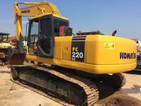 China 6 Cylinders 22 Ton Used Komatsu Excavator For Road Construction PC220LC-7 for sale
