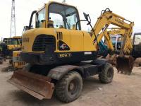 China Hyundai R60W-7 Used Mini Excavator Machine , Second Hand Wheel Excavators For Sale for sale