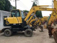 China Hyundai R60W-7 Used Mini Excavator Machine , Second Hand Wheel Excavators For Sale for sale