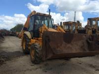 China 2011 Year Used Backhoe Wheel Loader , JCB  Wheel Loader Single Reverse Gears for sale