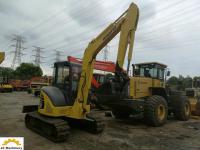 China 2013 Year Used Komatsu 5 Ton Excavator With Rubber Chain 3D88E Engine PC55MR for sale