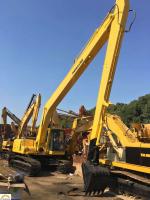 China 20t Used Komatsu Long Reach Excavator / 18 Meter Long Boom Excavator  PC200-6 for sale
